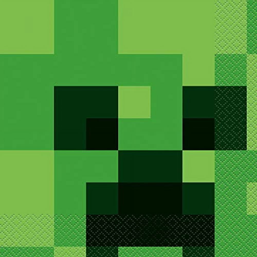 Unique Minecraft Lunch Napkins 6.5 inches 16 Ct, Party Supplies for ...