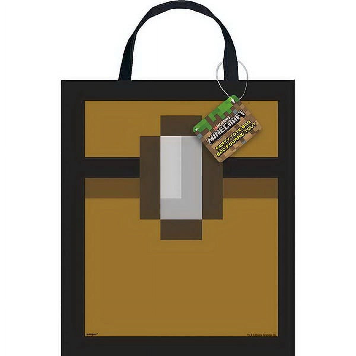 Unique Ind. Minecraft Plastic Tote Bag, Lightweight Party Favor Bag ...