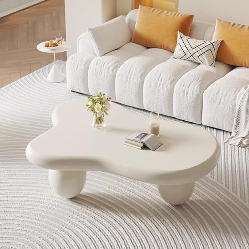 Unique Modern Cloud Coffee Table Cute Irregular Coffee Tables with 3 ...