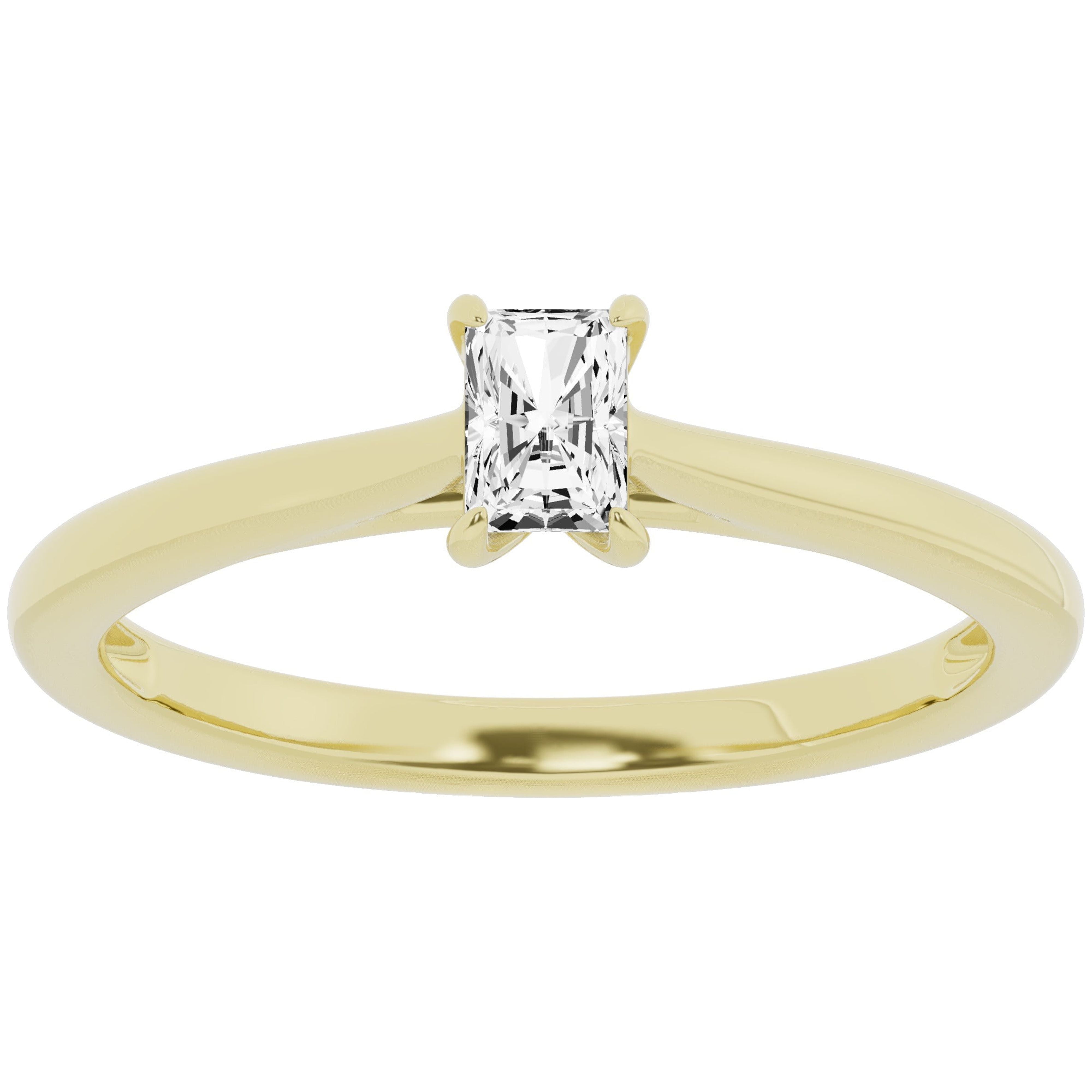 Unique Moments 0.25 ct lab Grown Solitaire Radiant Diamond Engagement ...
