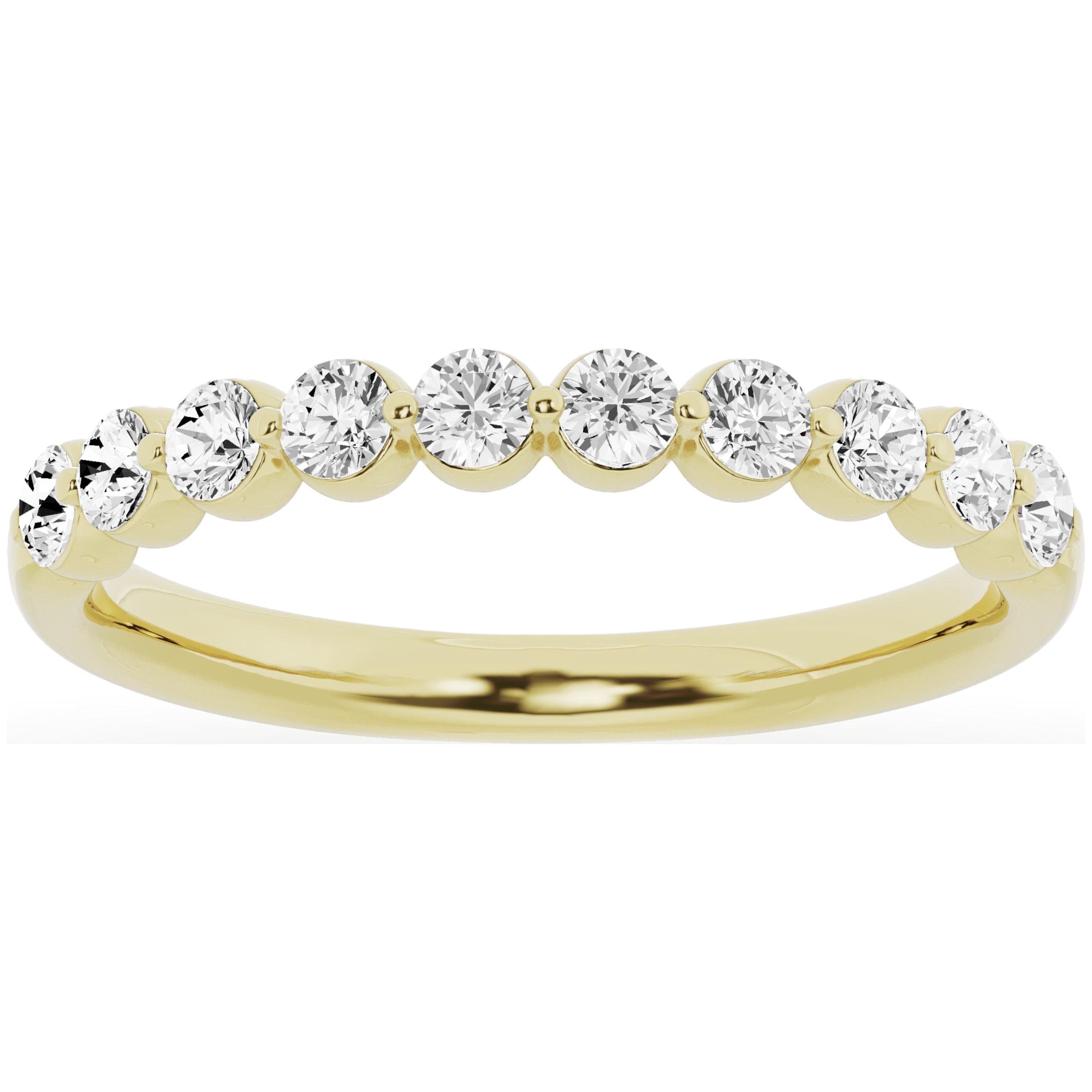 Unique Moments 1/2ct Diamond Wedding Ring Stackable Womens Anniversary ...