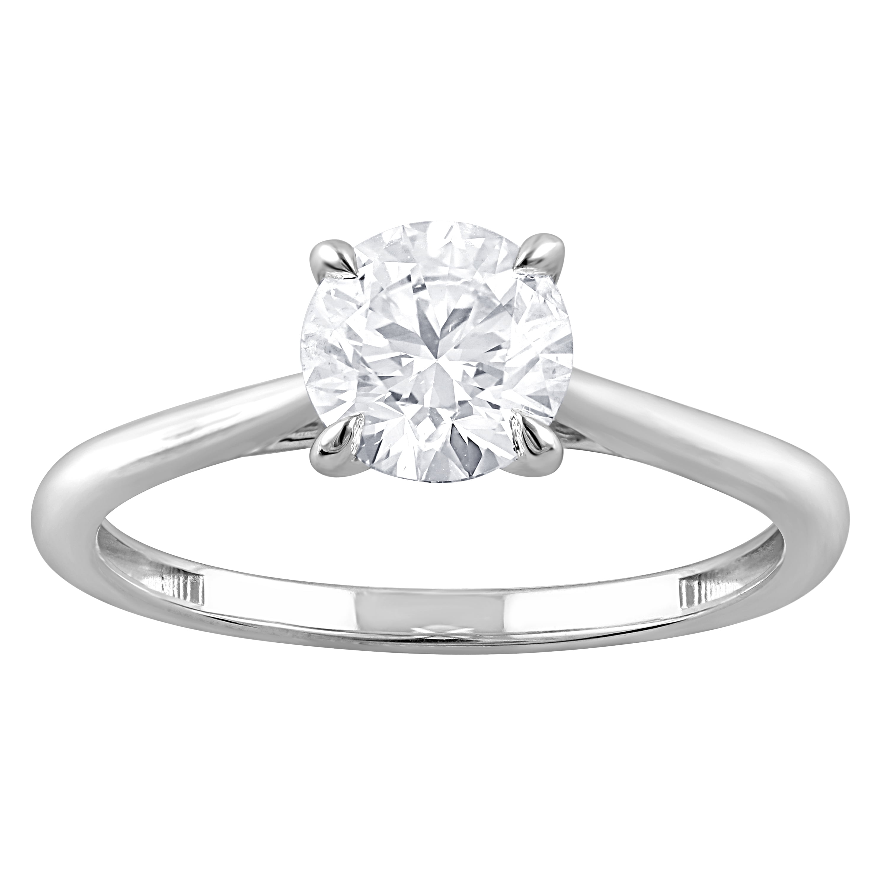 Unique Moments 1 Ct Round Cut Lab Grown Diamond Solitaire Engagement ...