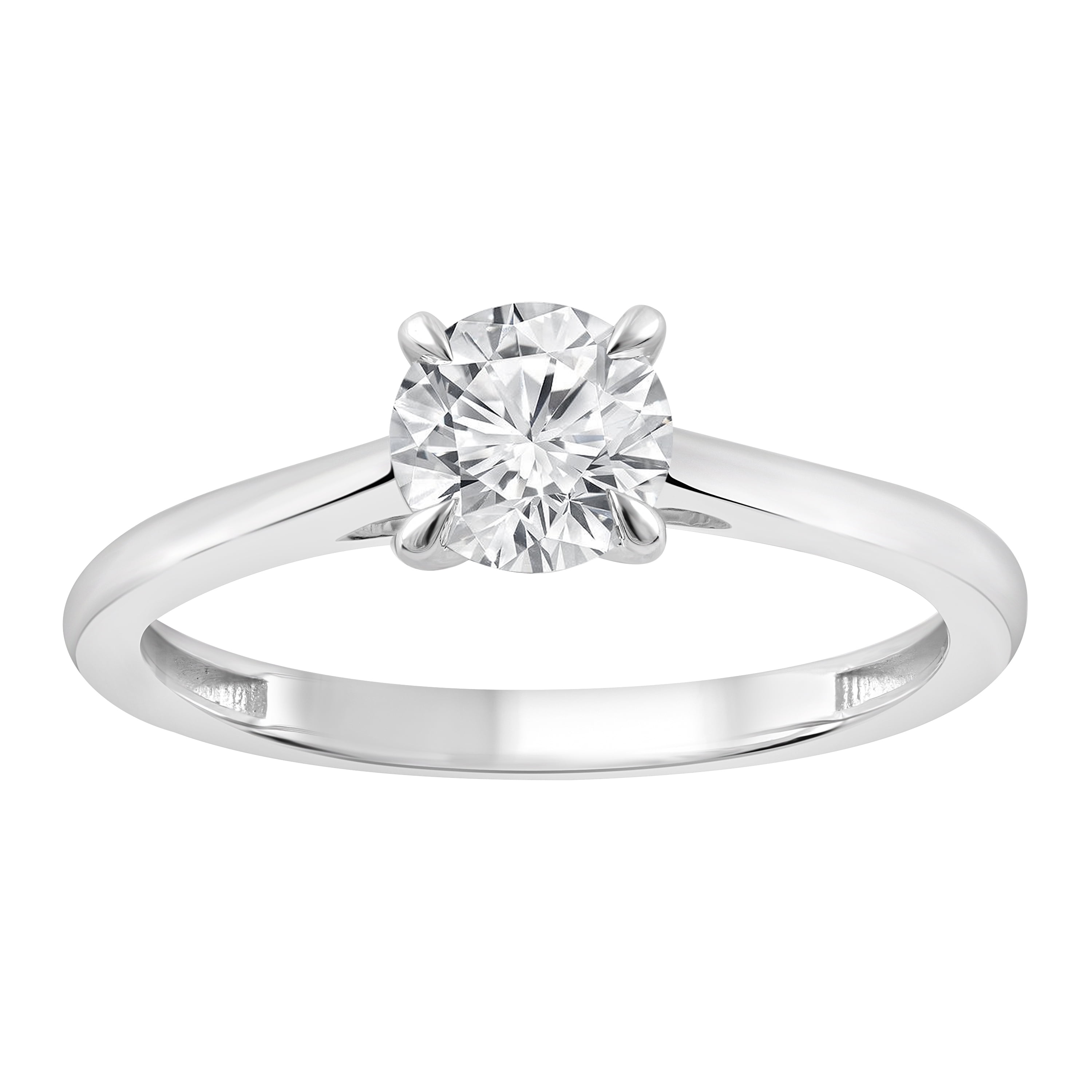 Unique Moments 3/4 Ct Round Lab Grown Diamond Solitaire Engagement Ring ...