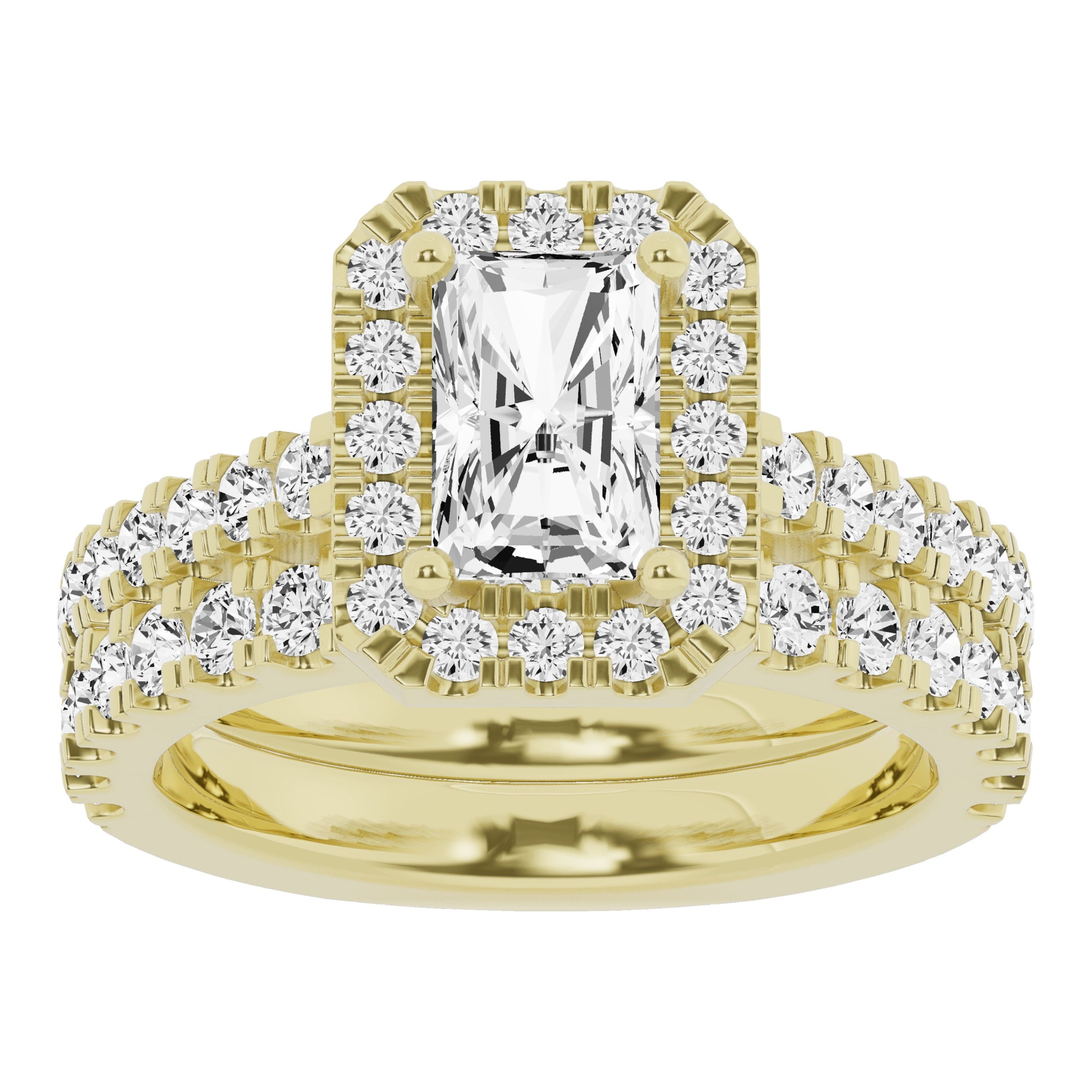 Unique Moments Lab Grown 2.50 Carat Diamond Radiant Solitaire Bridal ...