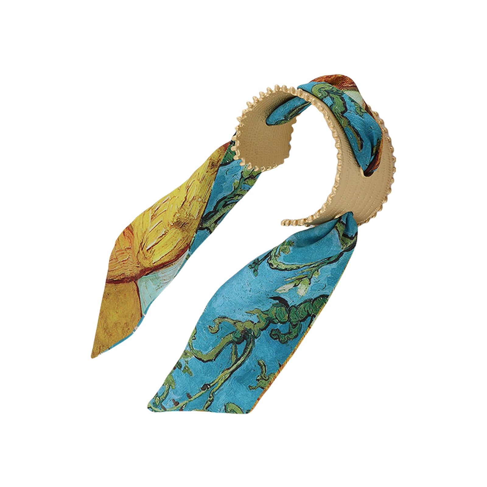 Unique Open Cuff Adjustable Wrist Size Bangle Hollowed out Silk Scarf Opening Stylish Woman ...