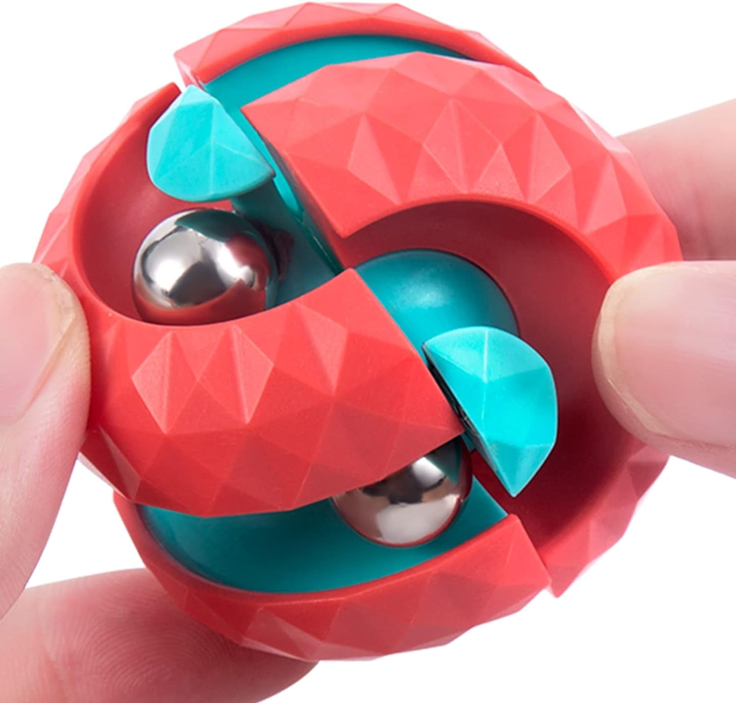 Unique Orbit Ball Fidget Toy, Novelty Beads Track Infinity Cube Stress ...