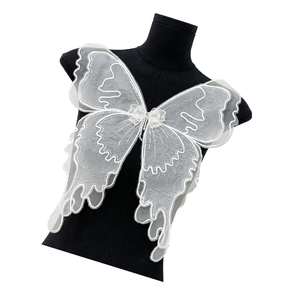 Unique Organza Butterfly Applique Sewing on Patches for Fashion Craft ...