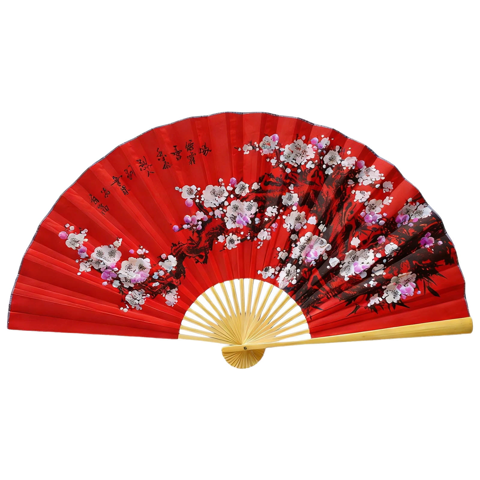 Unique Oriental Decorative Wall Fan Large Size Silk Bamboos Frame ...