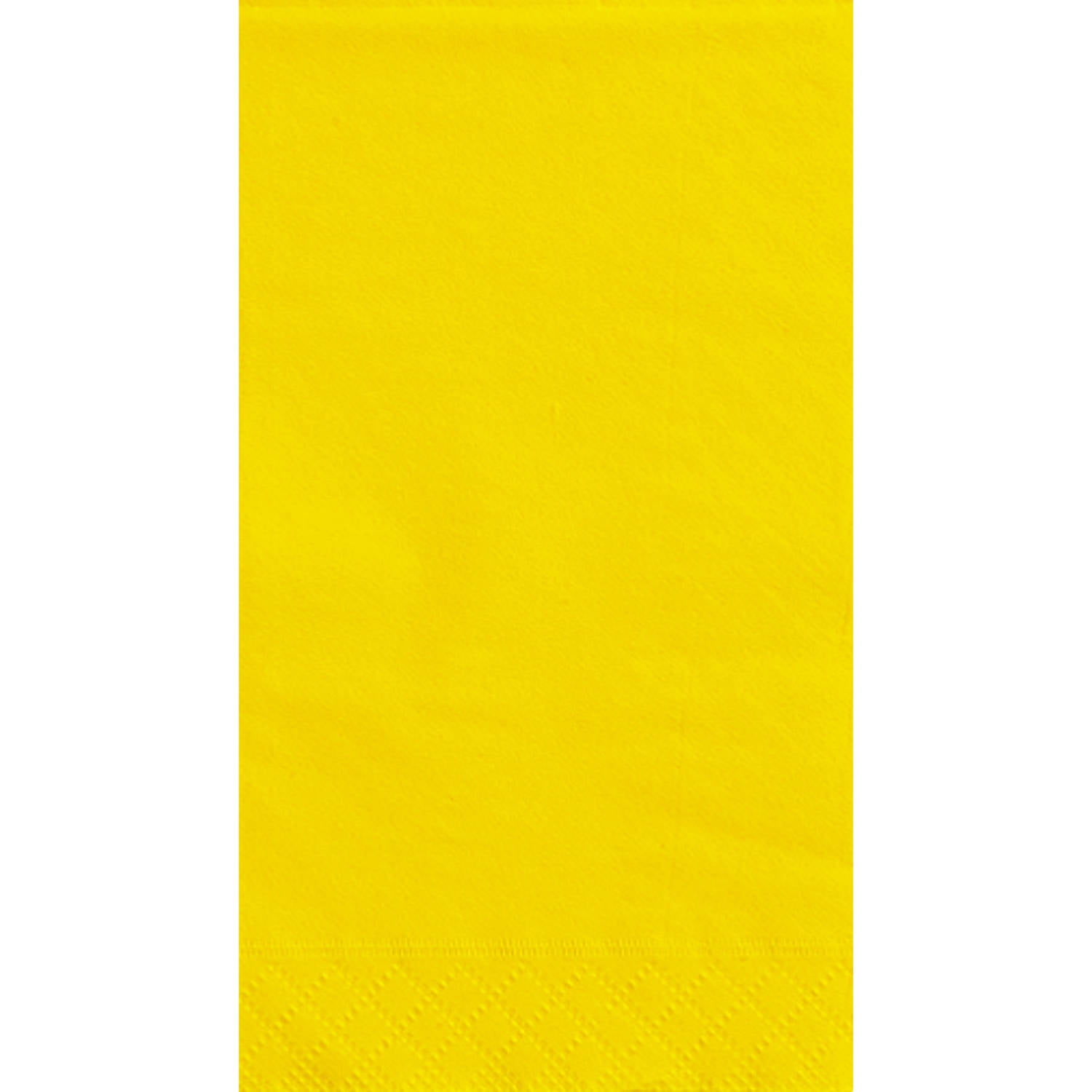 Unique Paper Guest Napkins 7.75-inch x 4.5-inch Yellow 20ct (Pack of 20 ...