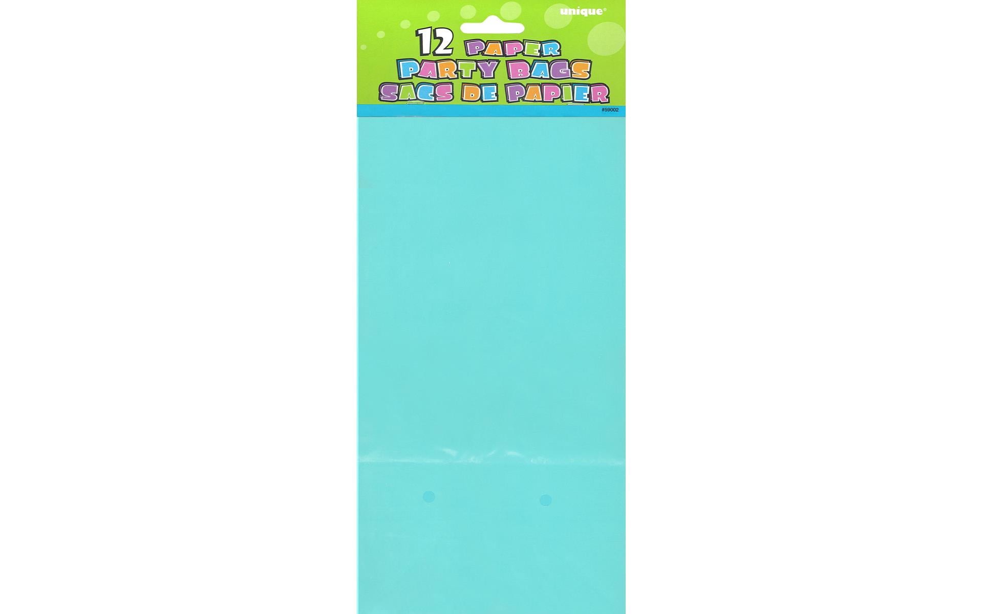 Unique Paper Party Bag 10x5" Powder Blue 12pc - Walmart.com