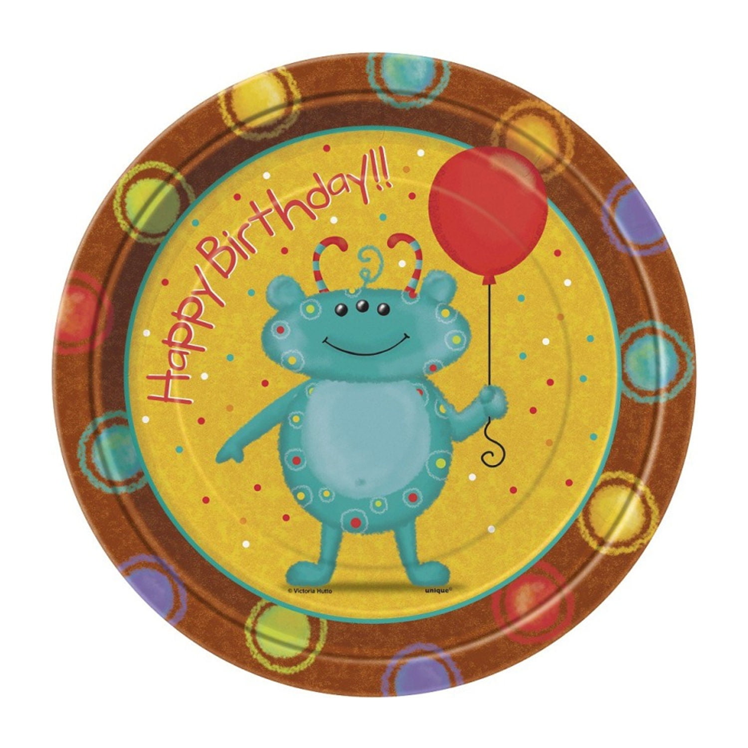 Unique Party Alien Party Plates (Pack of 8) - Walmart.com