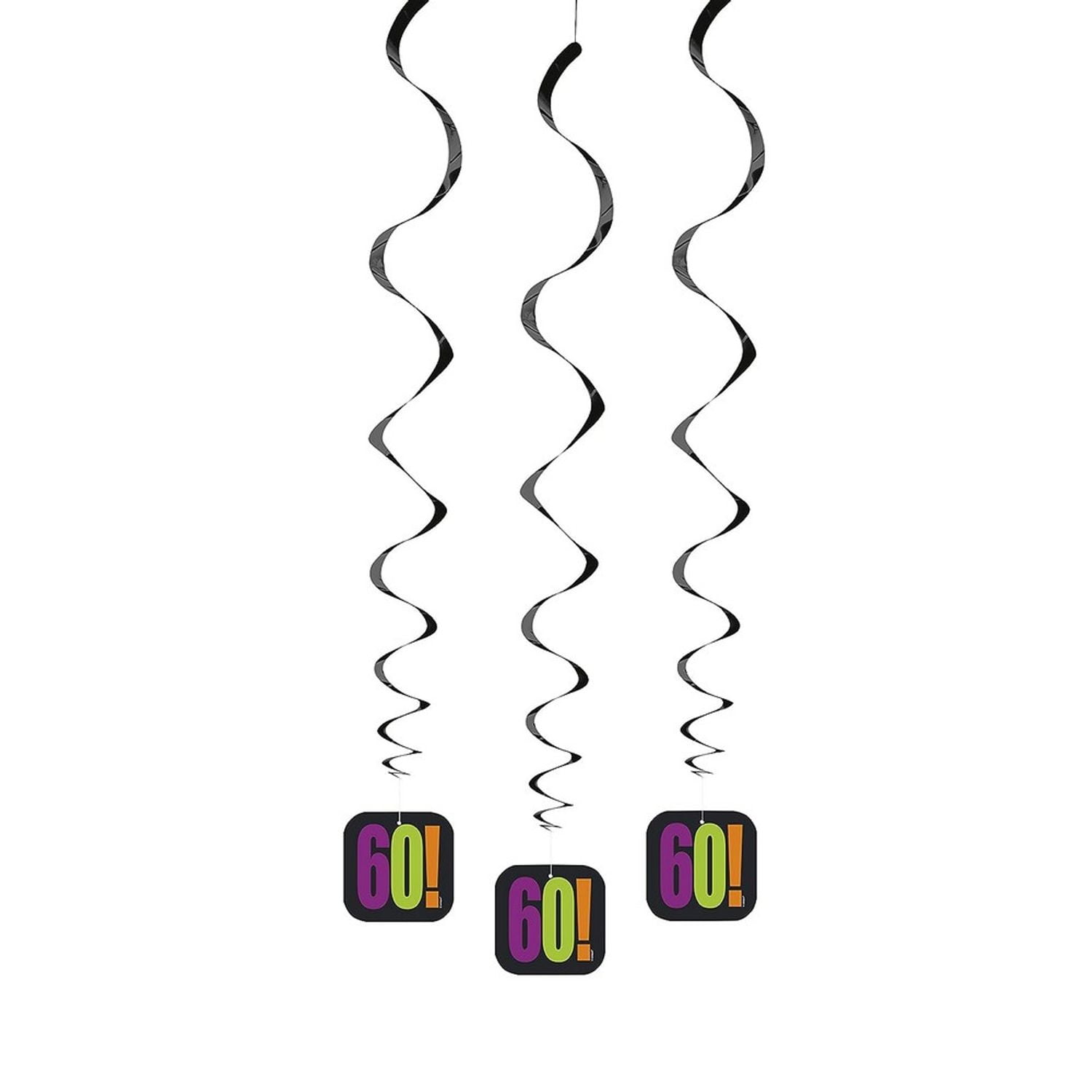 Unique Party Cheer 60th Birthday Streamers (Pack of 3) - Walmart.com