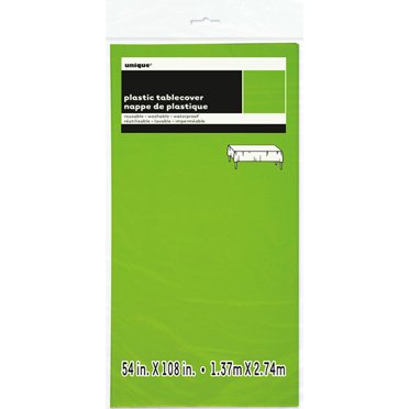 White Plastic Lined Paper Party Tablecloth, 108 x 54in - Walmart.com