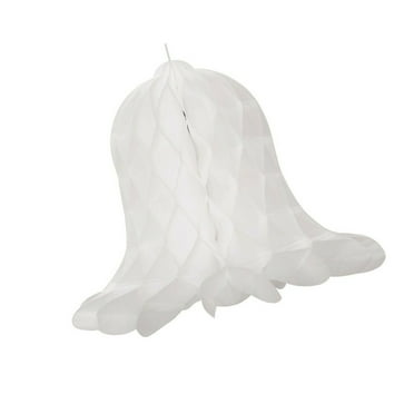 Honeycomb Tissue Paper Wedding Bells Decorations, 9 in, White, 3ct ...