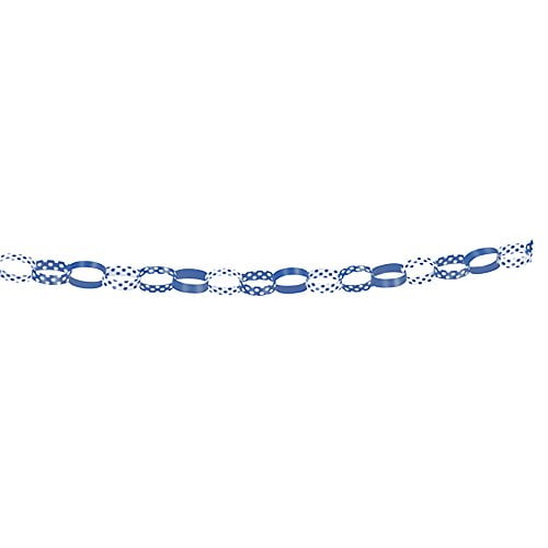 Unique Party Polka Dots Paper Chain Decoration (5ft) (One Size) (Royal ...