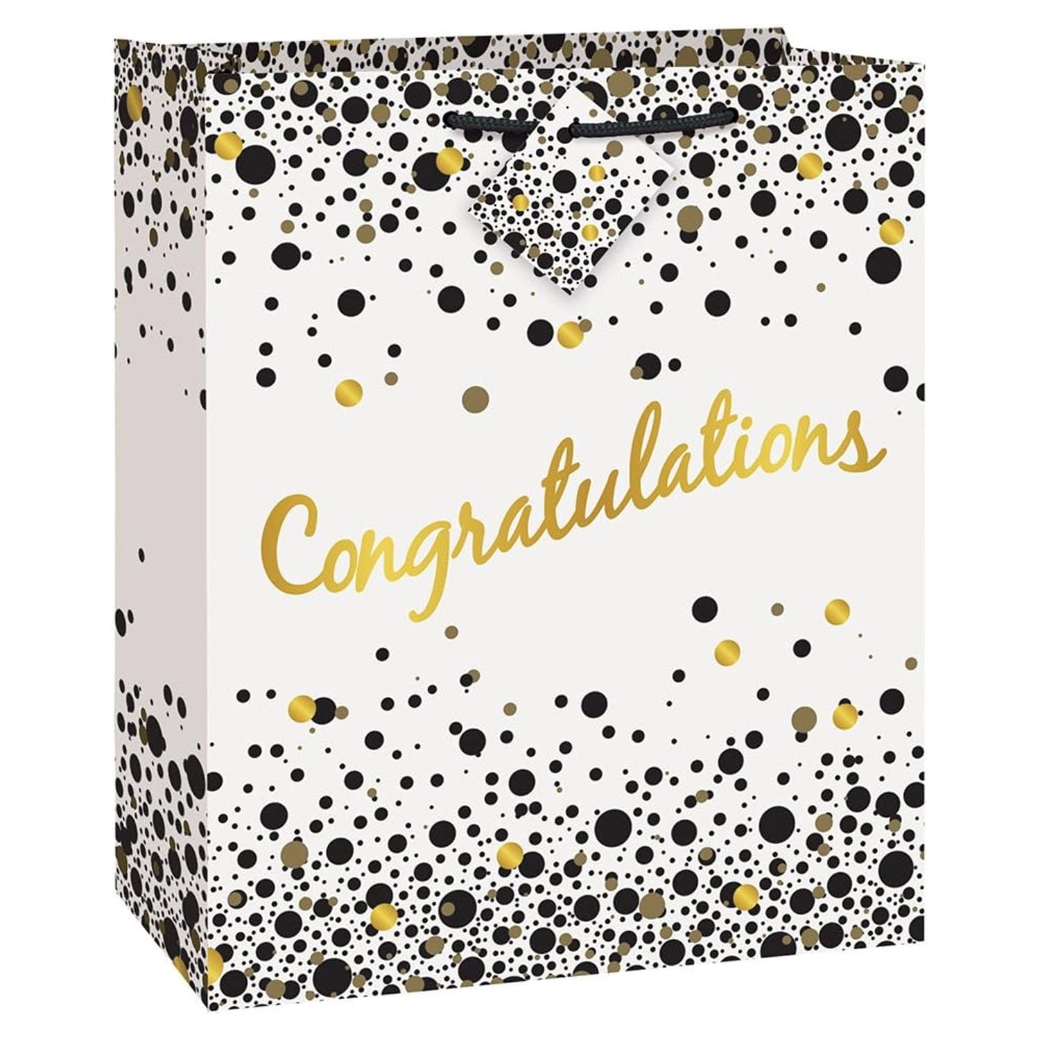 Unique Party Speckle Paper Congratulations Gift Bag - Walmart.com
