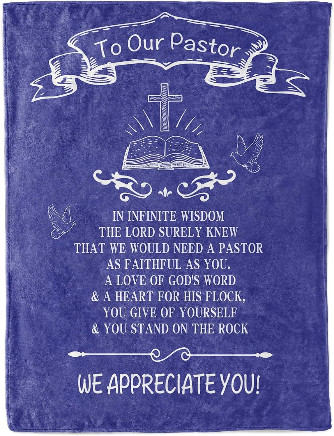 Unique Pastor Appreciation Gifts Blanket for Men, Throw Blanket Gifts ...