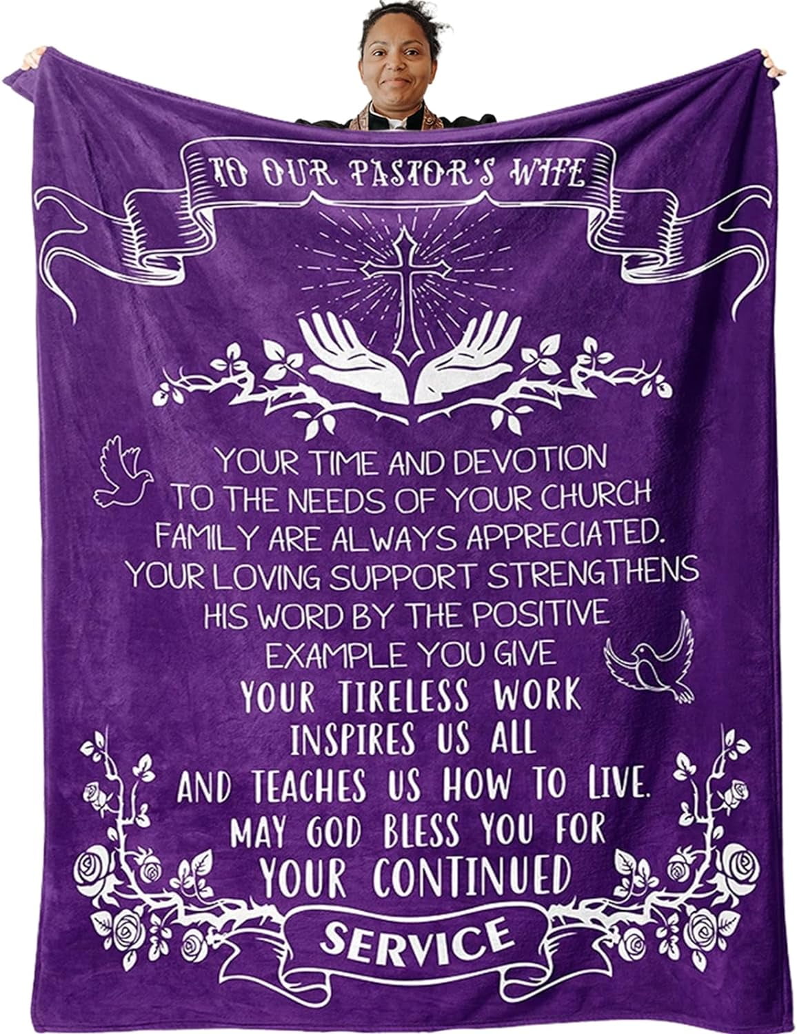 Unique Pastor Appreciation Gifts Blanket for Men, Throw Blanket Gifts ...
