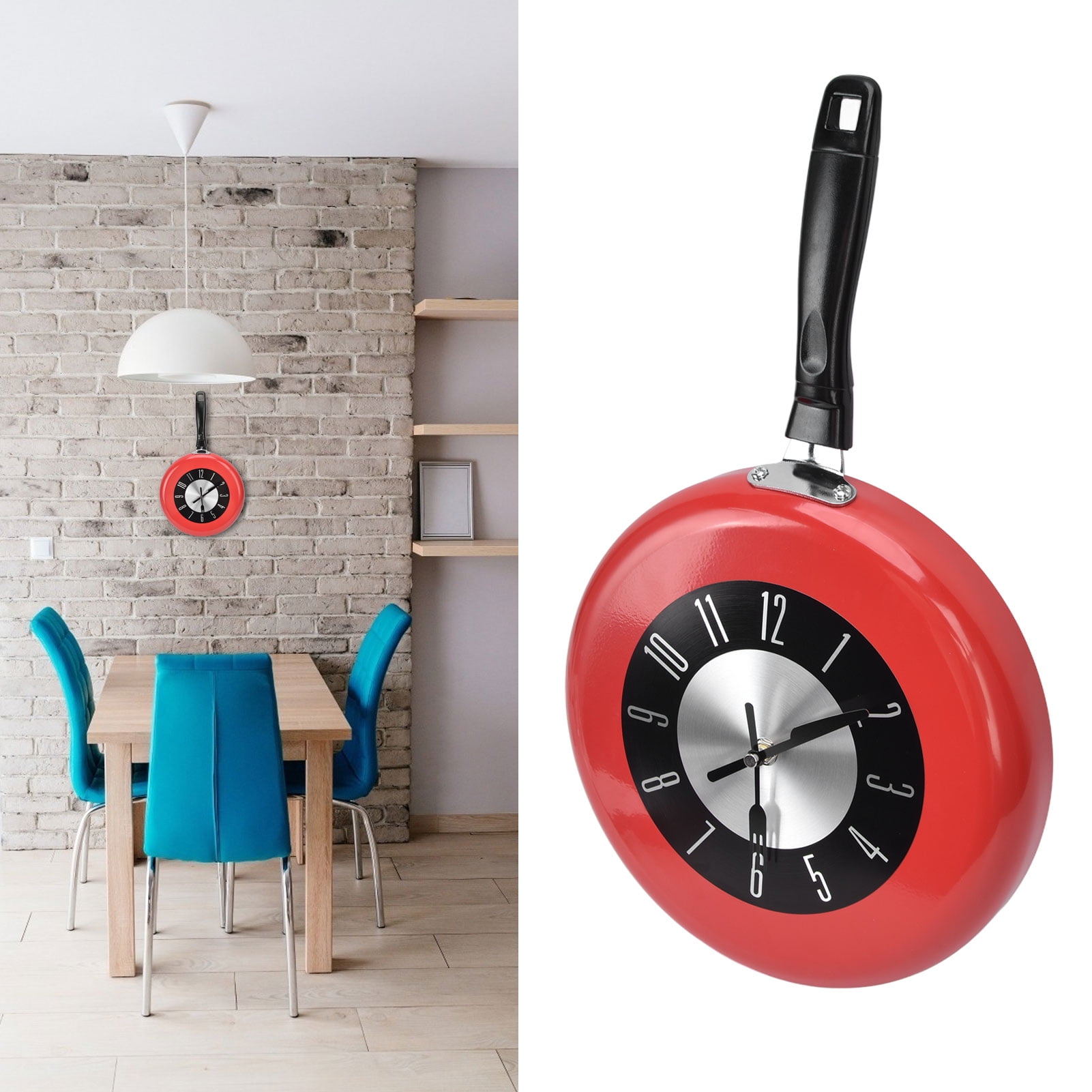 Unique Pot Shaped Wall Clock, Modern Aluminum Design for Cafes, Bars ...
