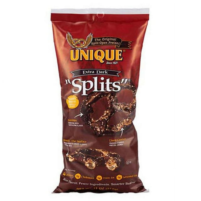 Unique Pretzels "Splits" Extra Dark 11 oz Bags - Pack of 4 - Walmart.com