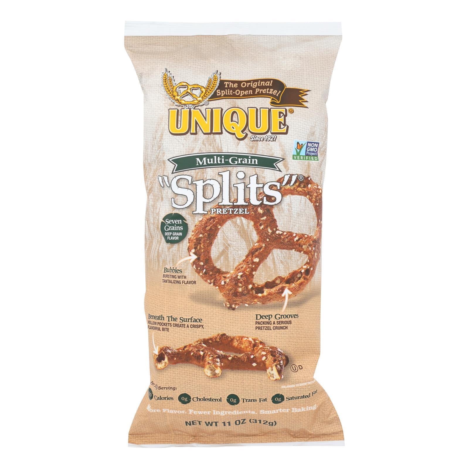 Unique Pretzels - Splits - Multi Grain - Case of 12 - 11 oz. - Walmart.com