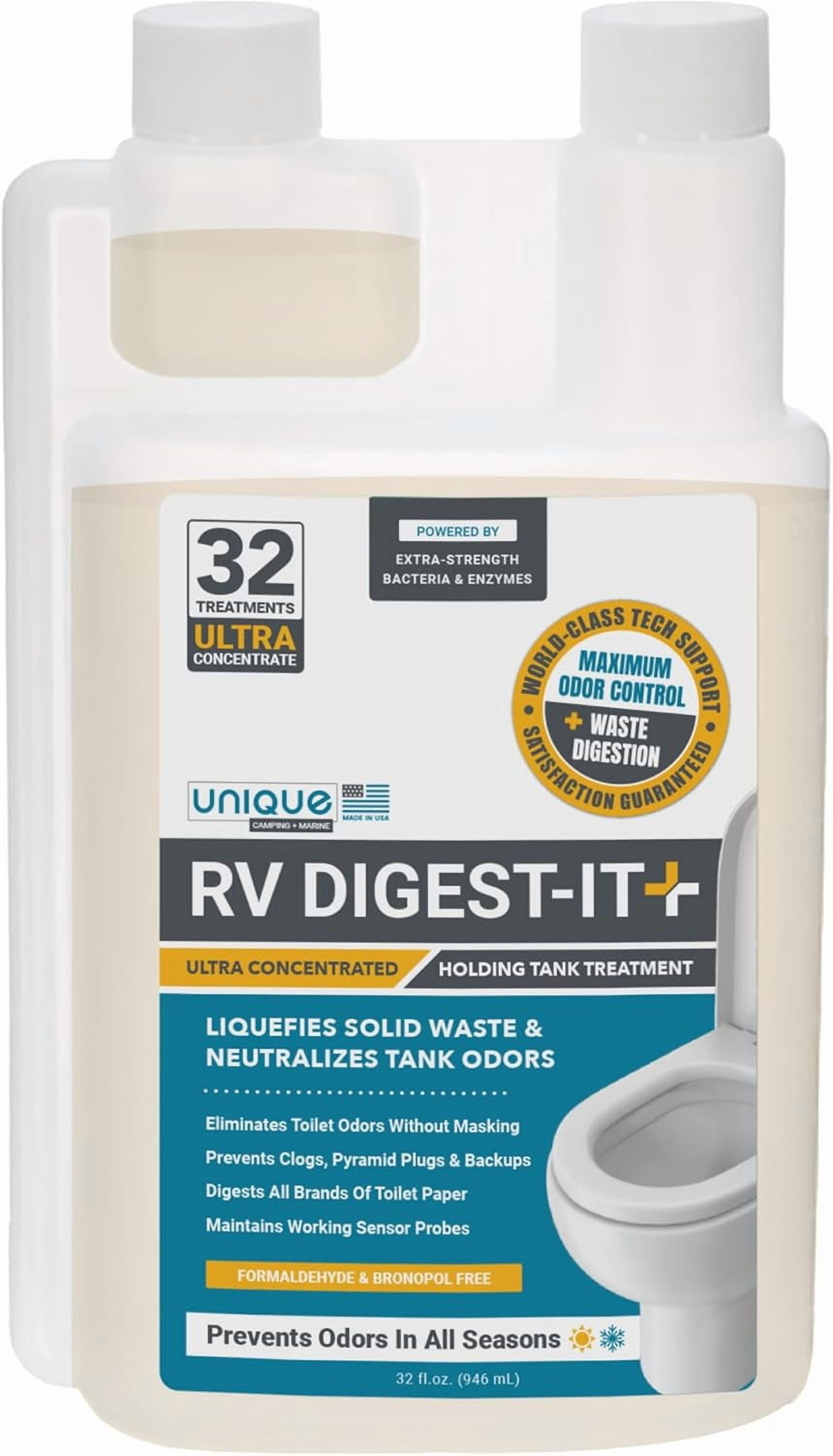 Unique RV Digest-It+ Extra-Strength Ultra-Concentrate - 32 RV Toilet ...