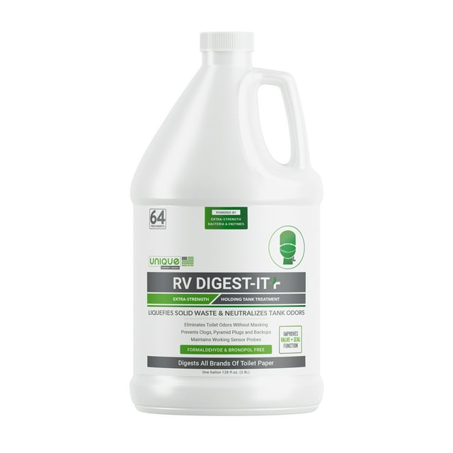 Unique RV Digest-It Plus, Extra-Strength Black Tank Treatment for RVs (128 oz.) - Walmart.com