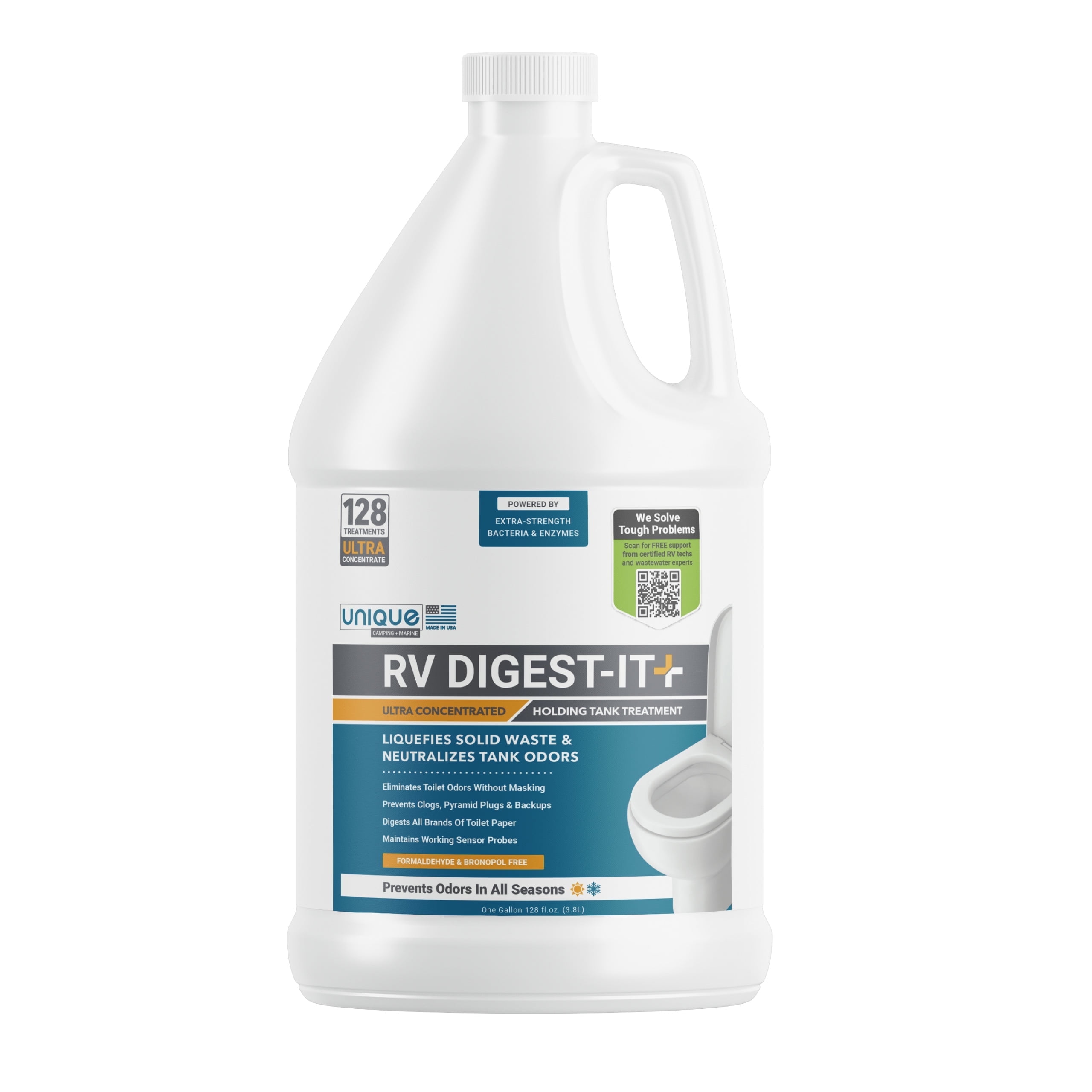 Unique RV Digest-It Plus Ultra-Concentrate, 128 oz, Extra-Strength RV ...