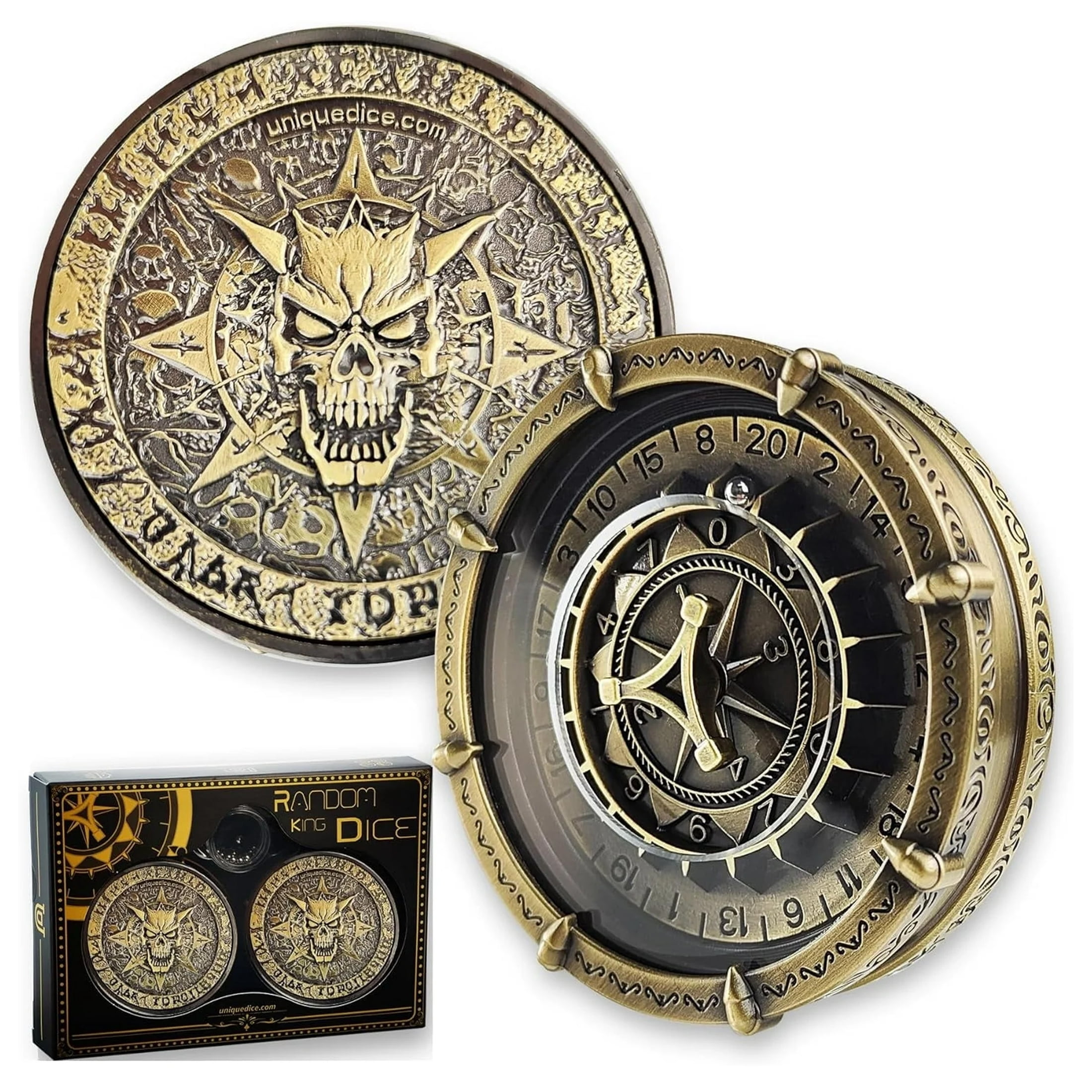 Roulette Dice Spinner Set 7-in-2 Unusual Dice for Dungeons and Dragons ...