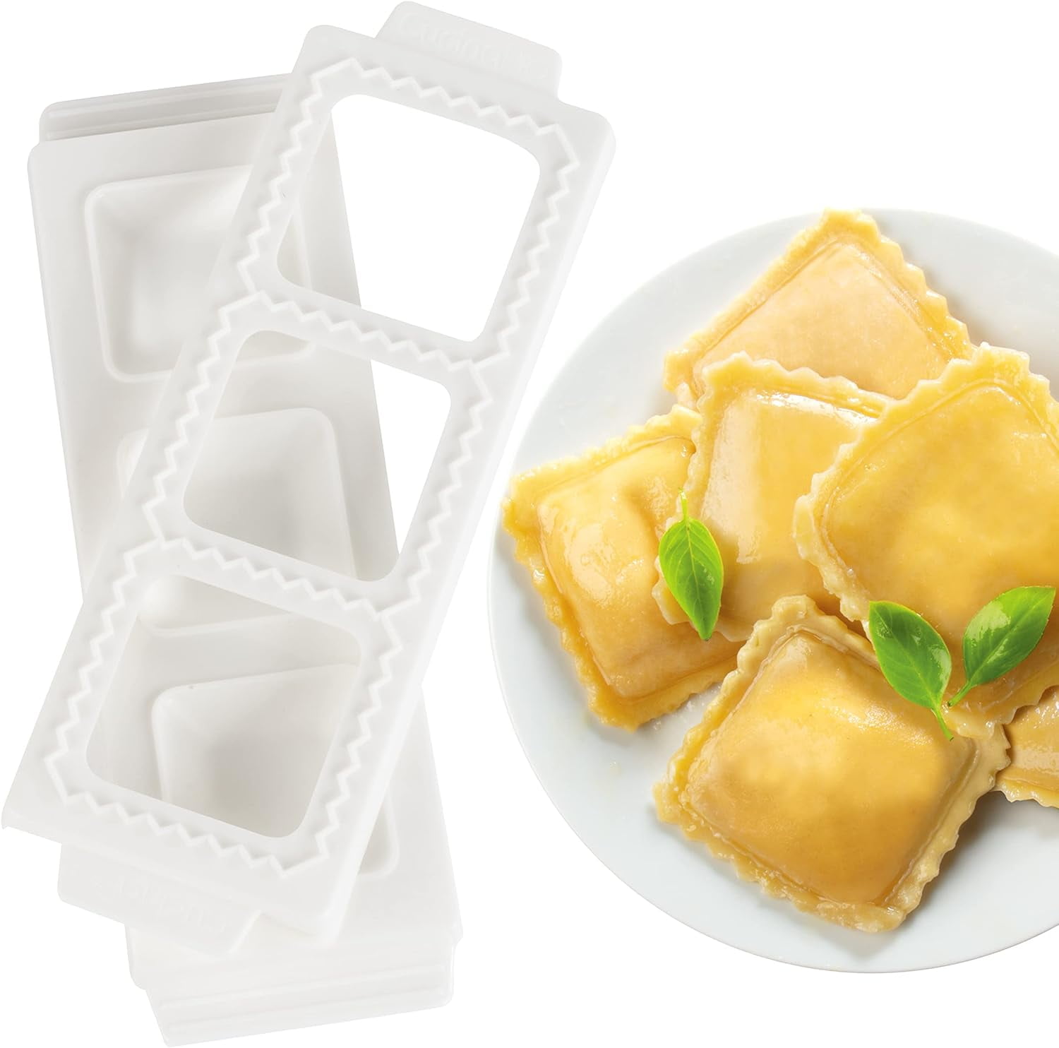 Unique Shaped Ravioli Molds - 2" Squares - Homemade Filled Pasta Maker ...