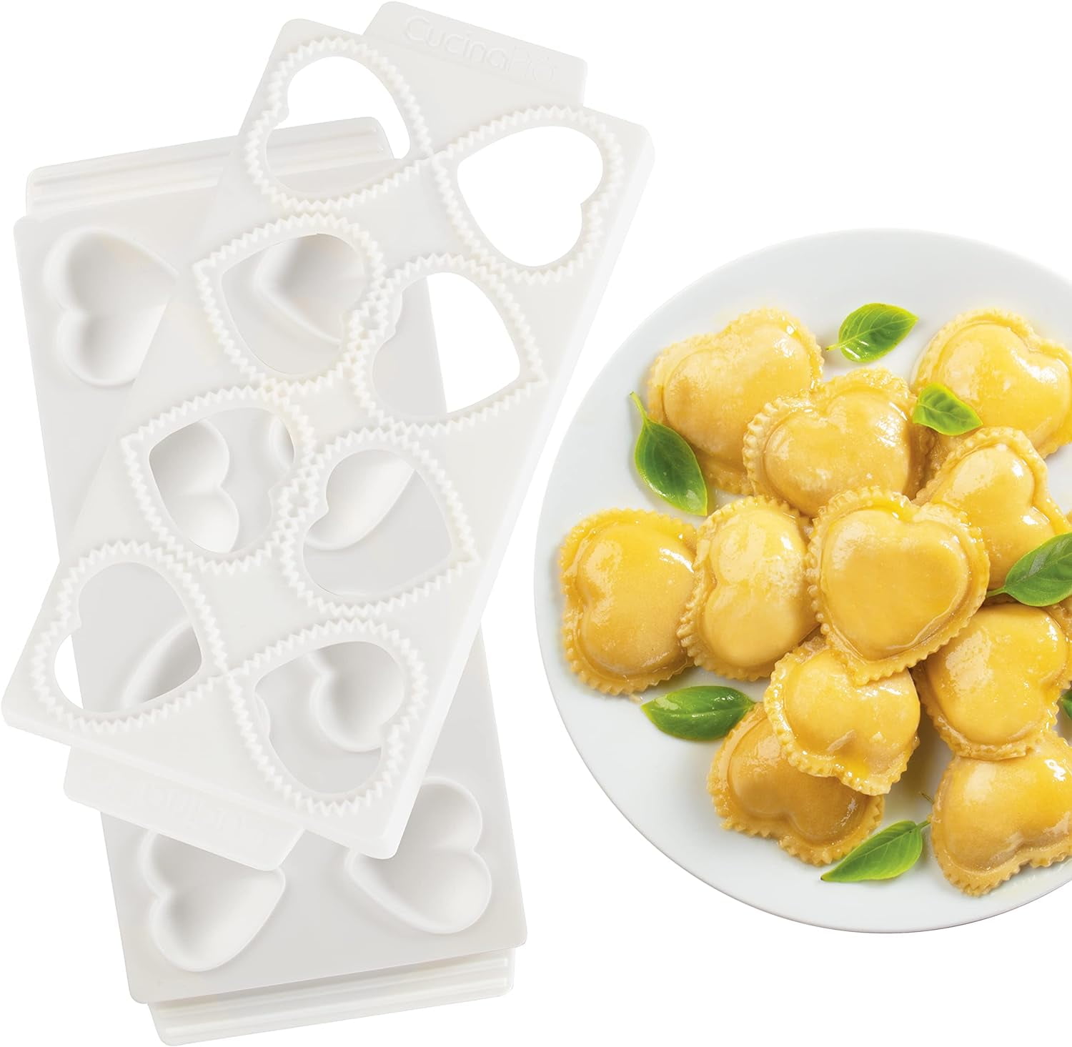 Unique Shaped Ravioli Molds- Mini 2" Hearts - Homemade Filled Pasta ...