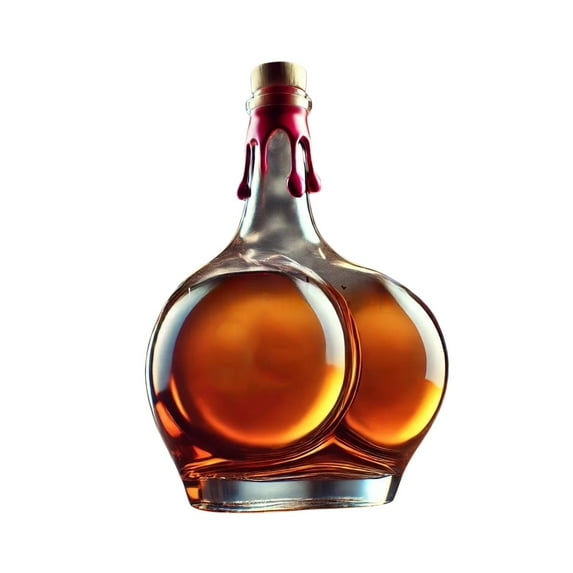Unique Shaped Set Novel Home Bar Interesting Glass Bottle Container for ...