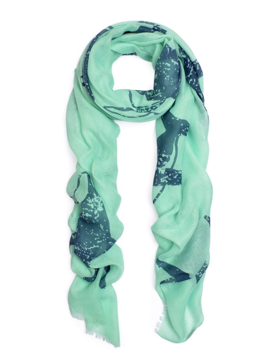 Unique Sharks Animal Print Frayed End Scarf Wrap - Walmart.com
