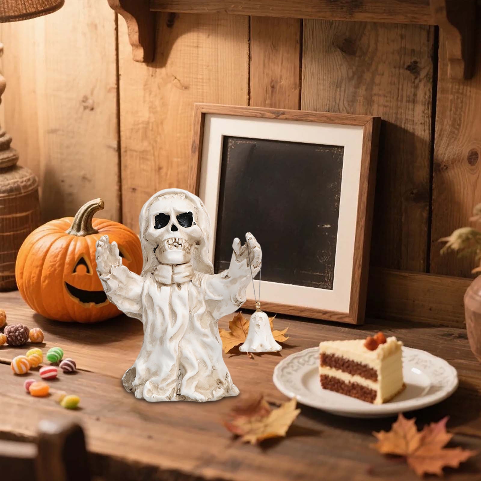 Unique Skeleton Figurine Scary Cute Resin Collectible Desktop Ornament ...