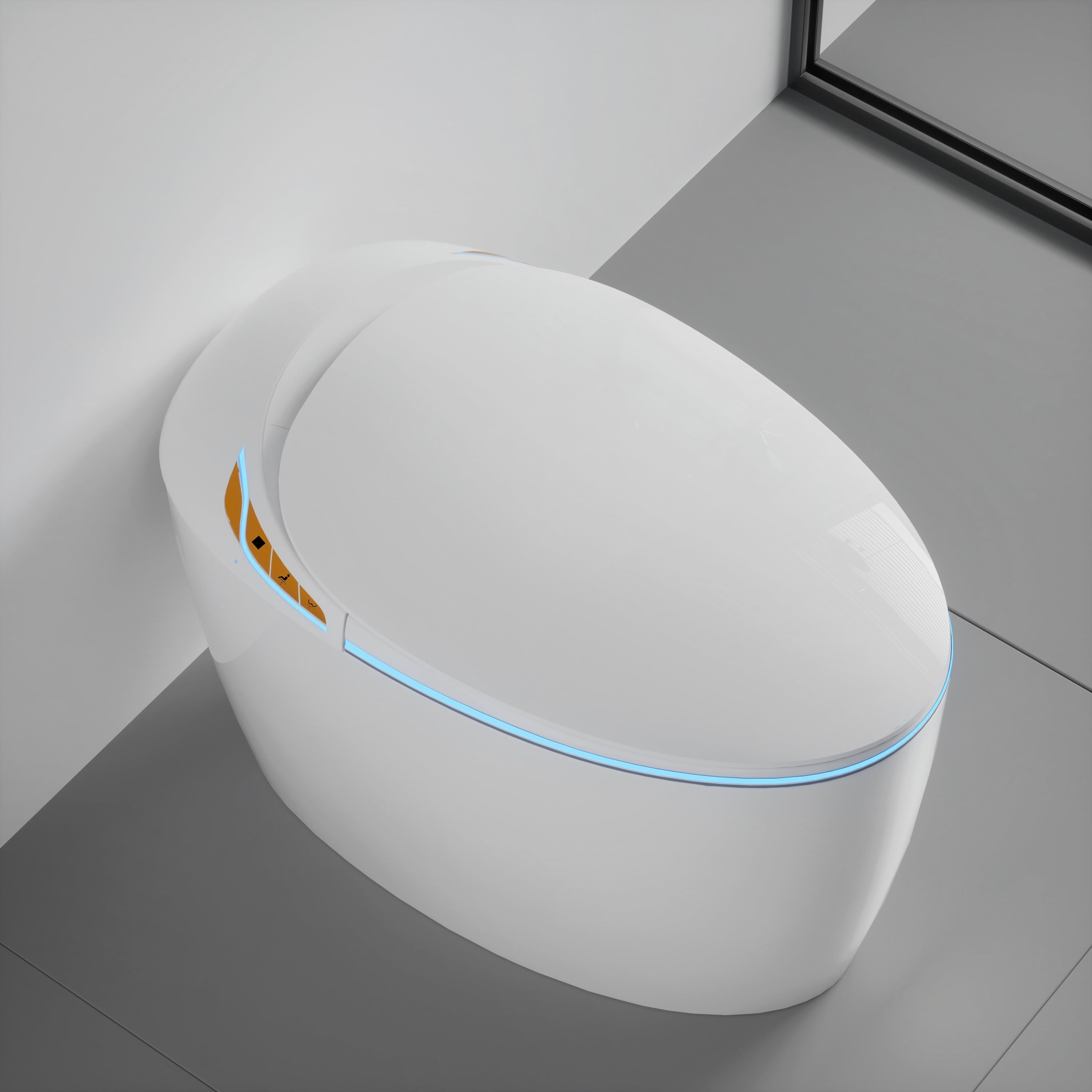 Unique Smart Toilet with Bidet Built In, Intelligent One Piece Toilet ...