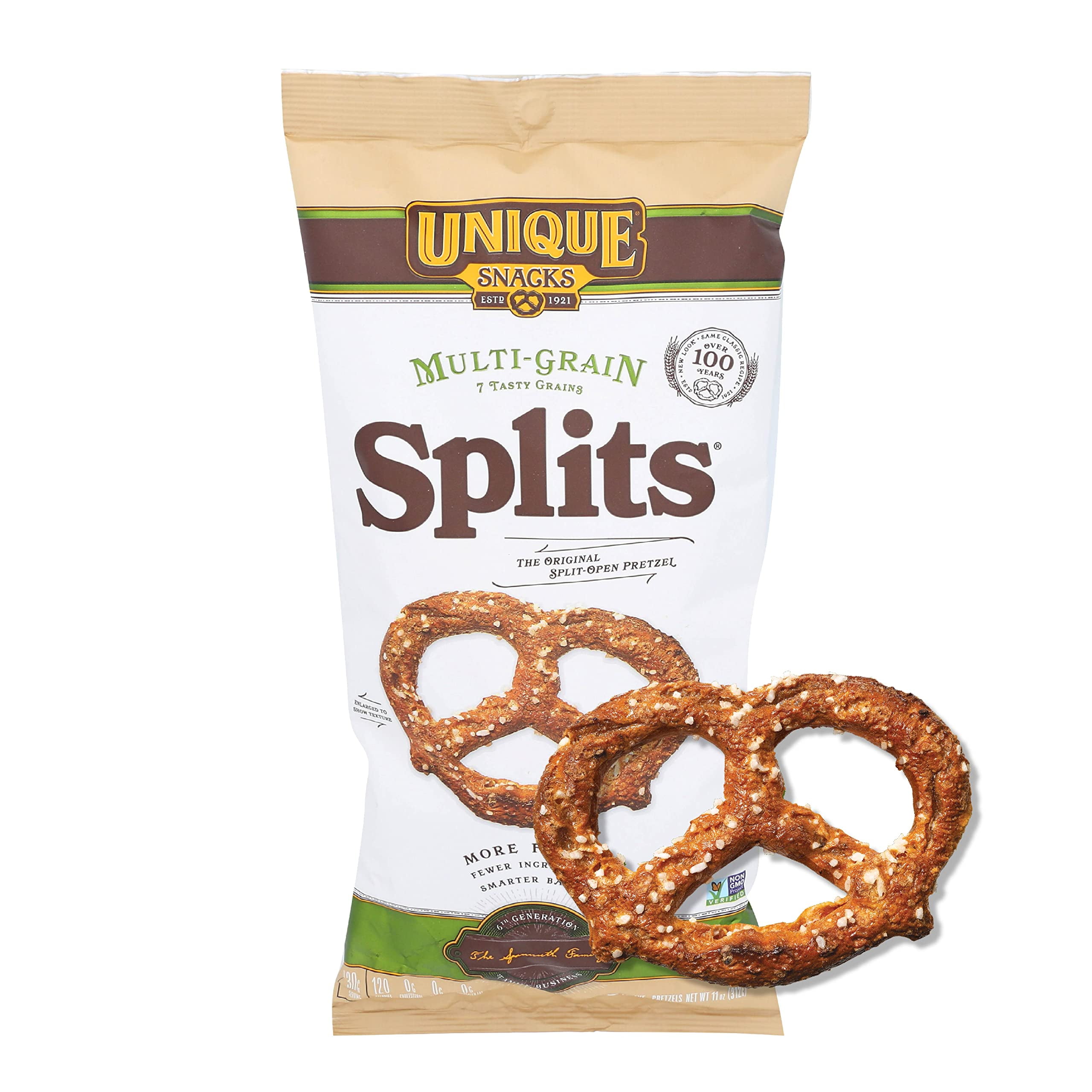Unique Snacks Multi-Grain Splits, DMF15 Delicious, Vegan, Homestyle ...