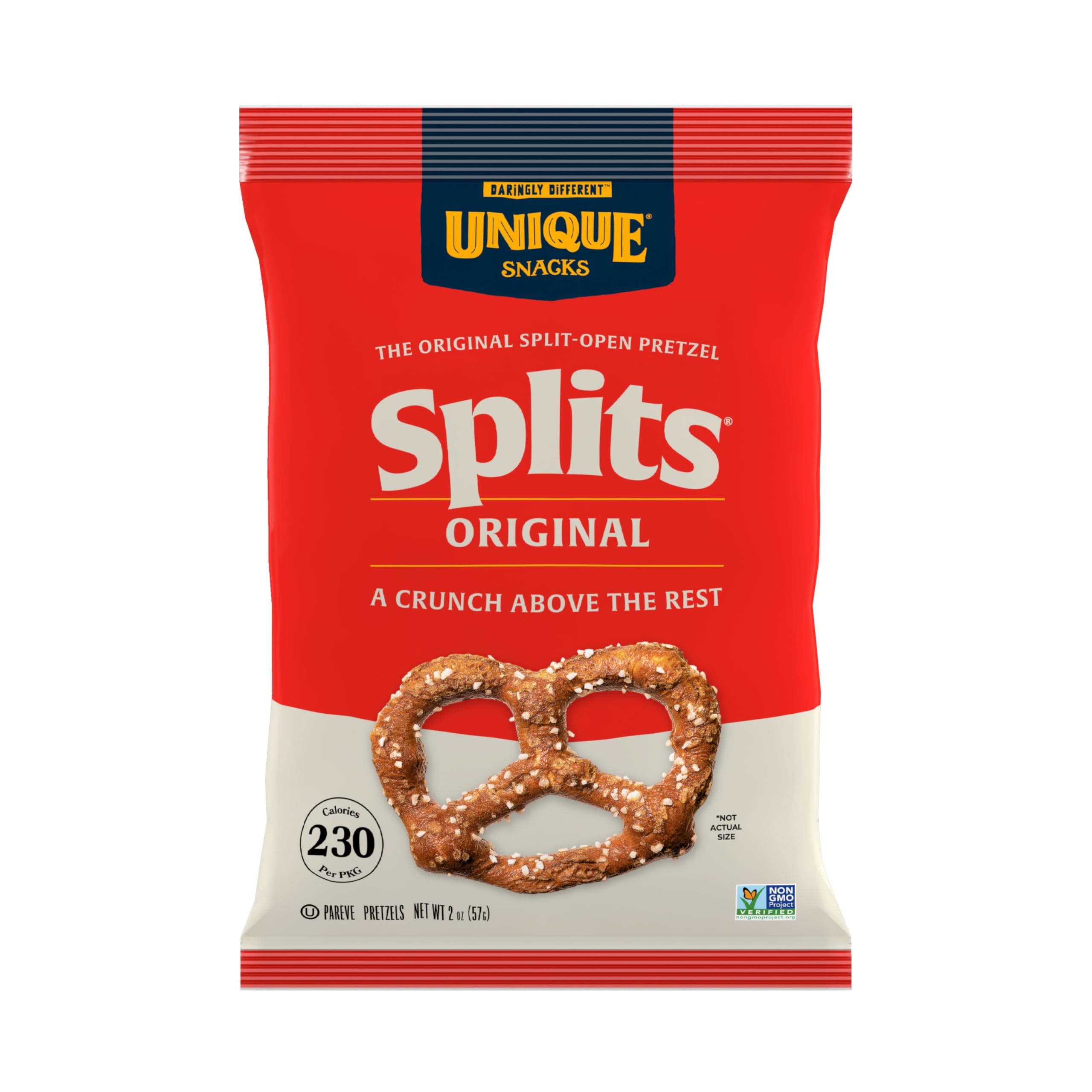 Unique Snacks Original Splits VTF5 Pretzels, Delicious Homestyle-Baked ...