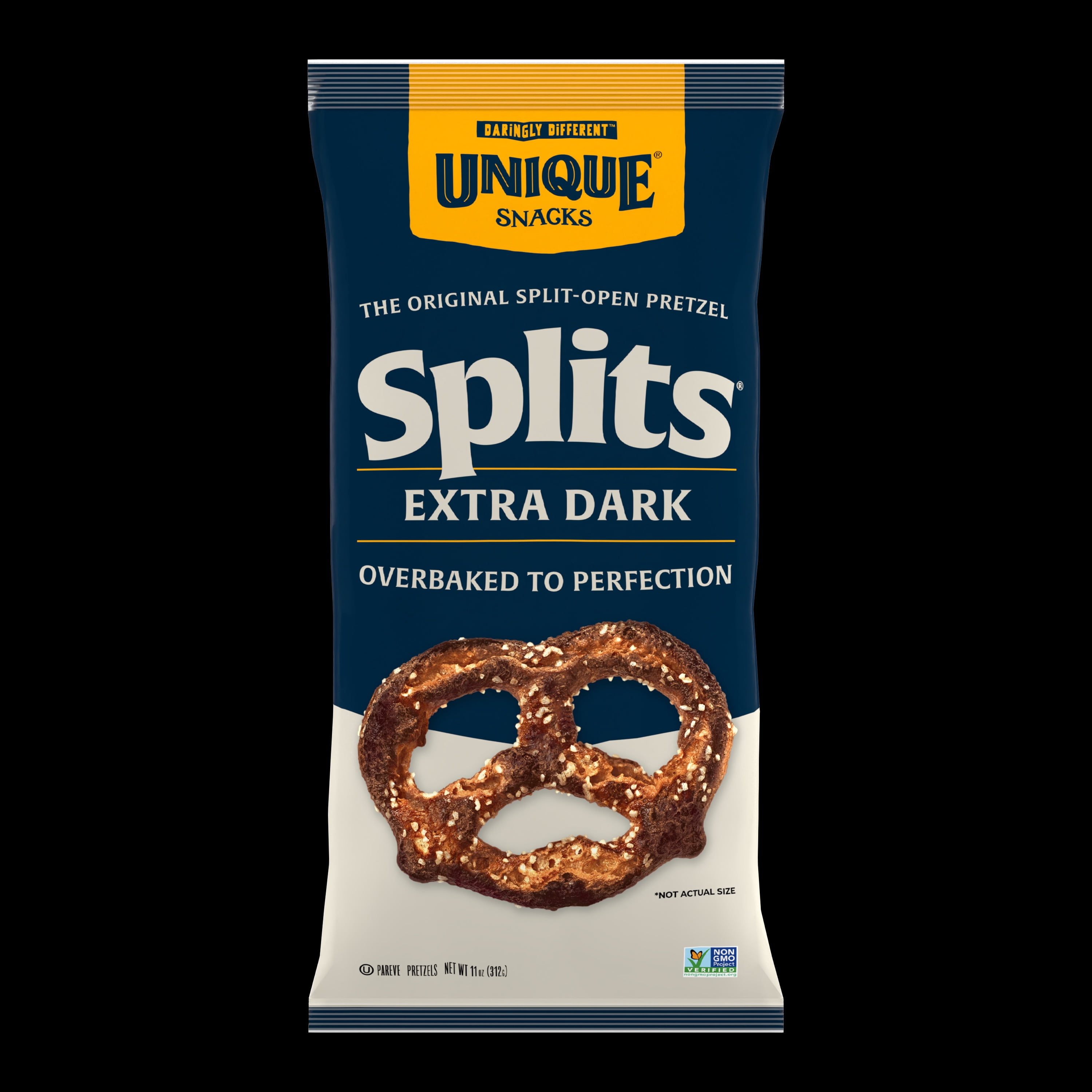 Unique Pretzel Bakery - Extra Dark "Splits" Vegan Snack, Large OU ...