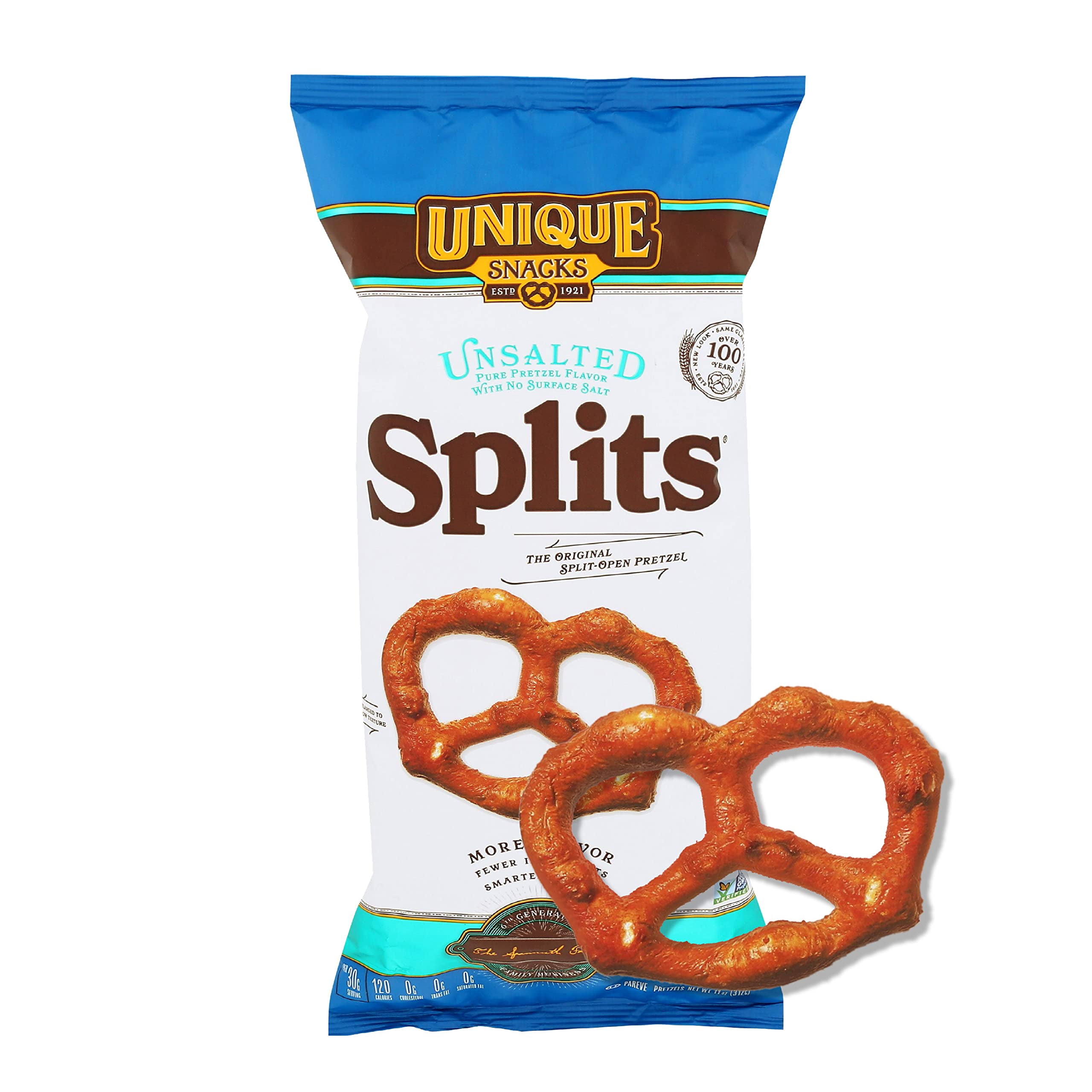 Unique Snacks Unsalted Splits, TMA2 Delicious, Vegan, Homestyle Baked ...