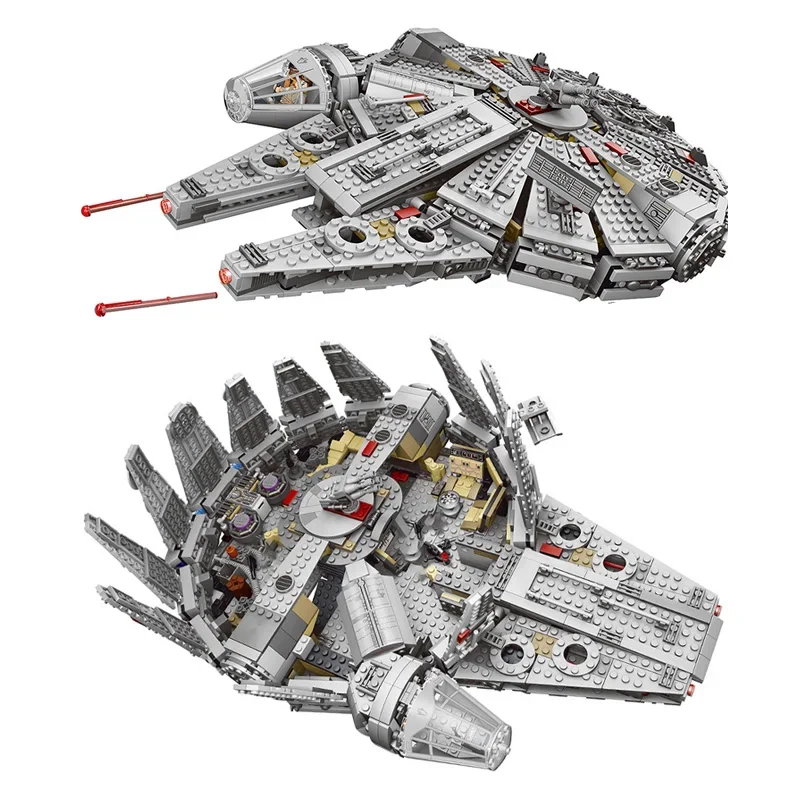 Unique Spaceship Bricks Stars Fighter Space Millennium Falcon Ship ...