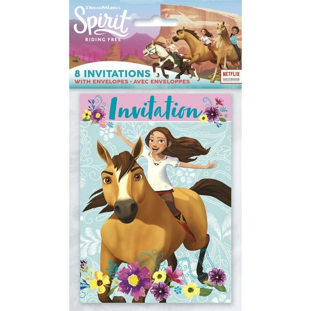 Spirit Riding Free Invitations (8) - Walmart Business Supplies