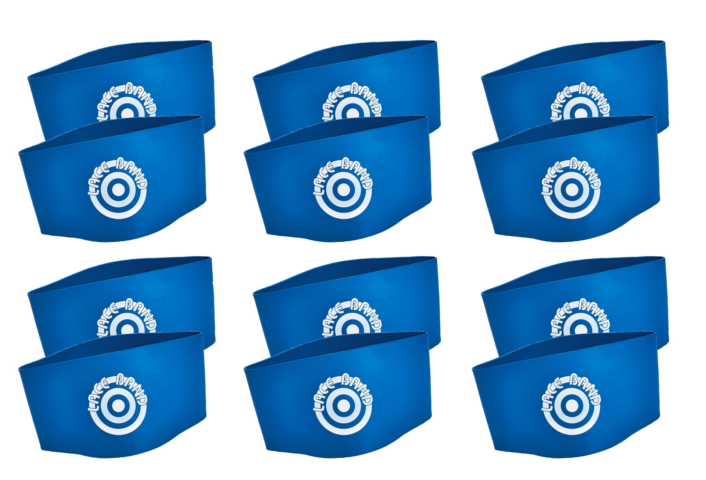 Unique Sports 12 Hot Spots Lace Bands Blue Soccer Shoe Lace Cover (6 ...