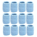 Unique Sports Athletic Performance Wristbands - Light Blue - Cotton ...