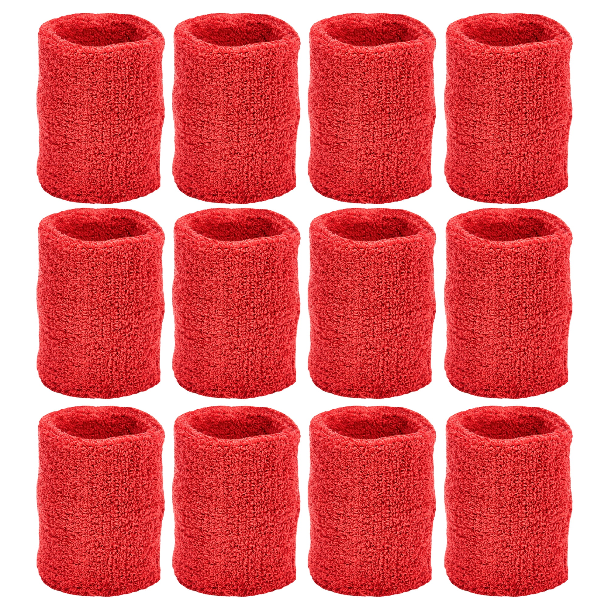 Unique Sports Wristbands / Sweatbands Pack of 12 (6 pair) - Walmart.com