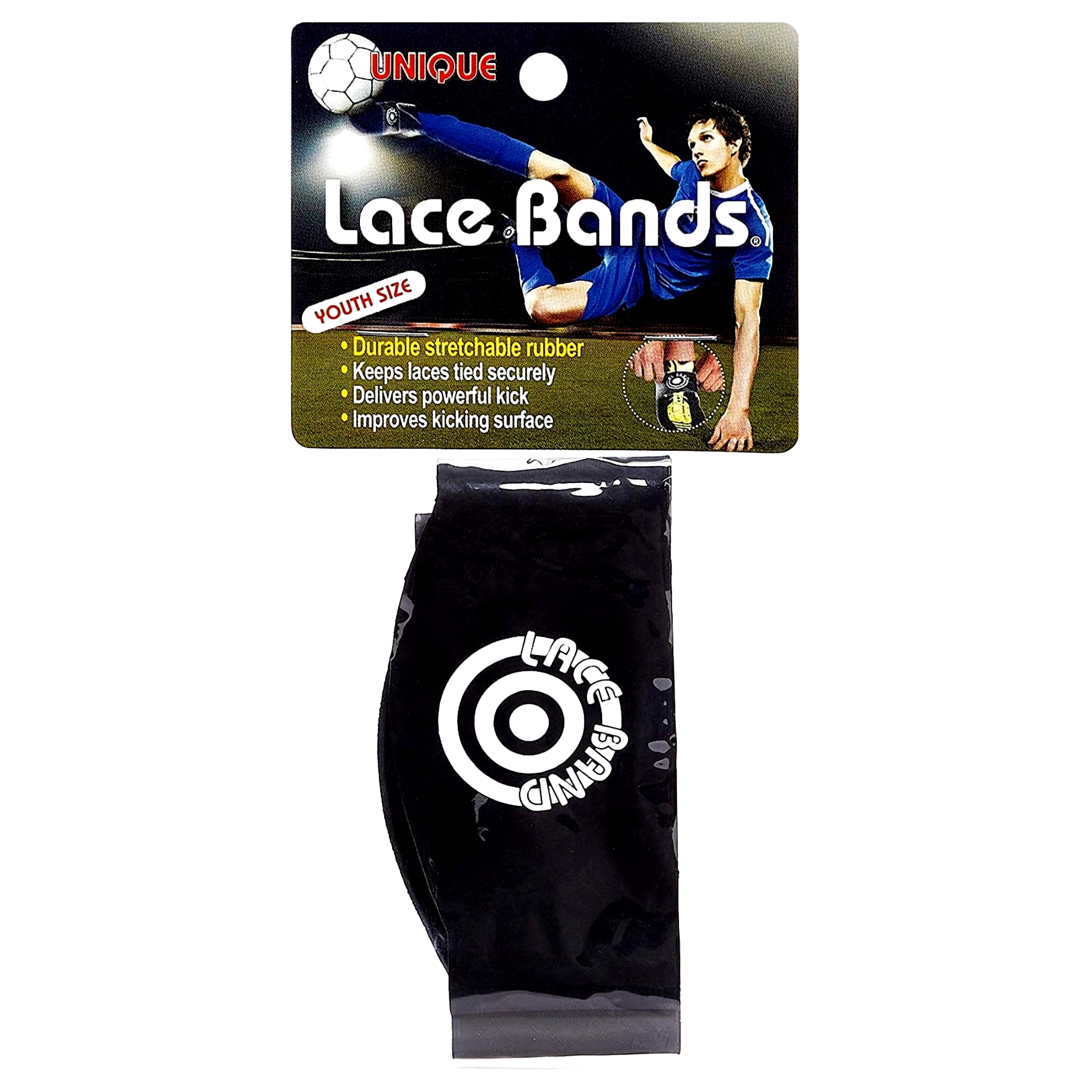 Unique Sports Lace Bands Cleat Lace Covers, Youth - Black - Walmart.com