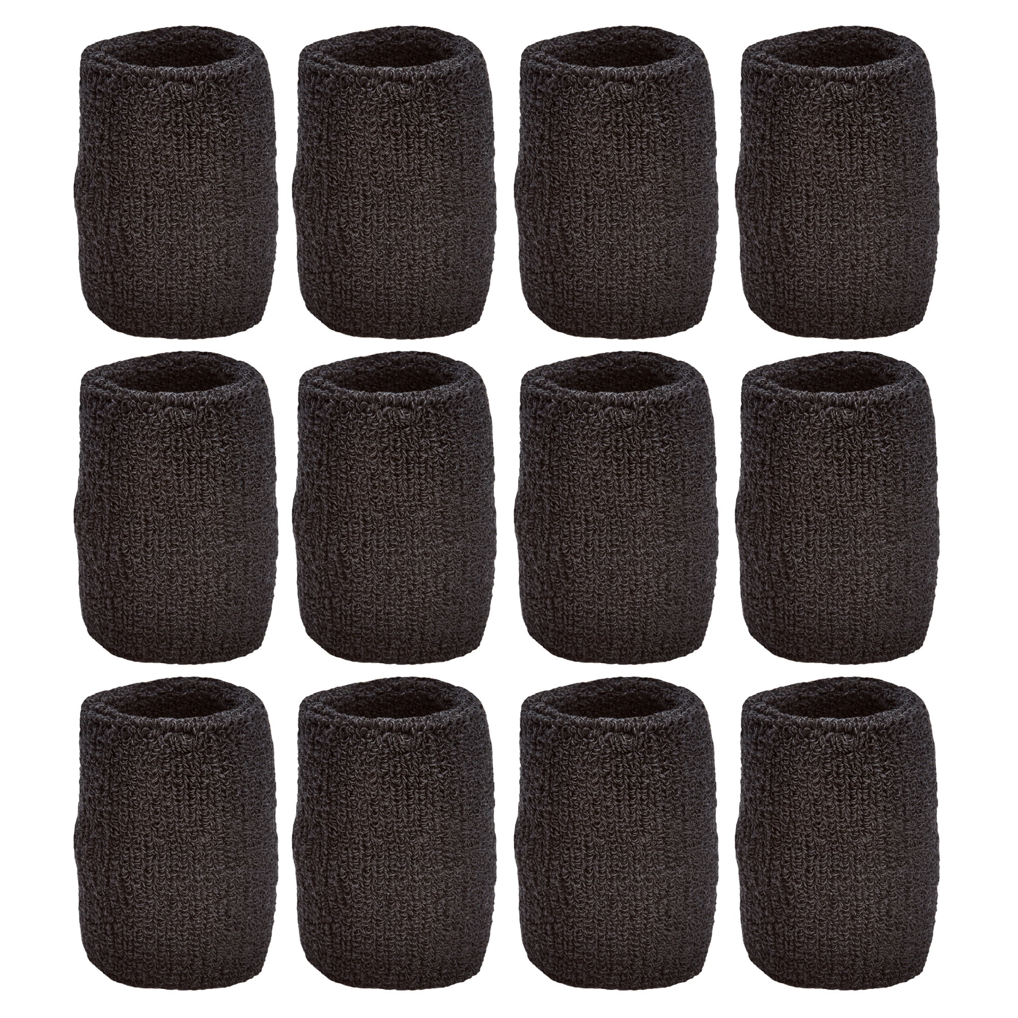Tourna Sports Sweatbands Pack of 12, 95% Cotton Soft Sweatbands for Yoga and Sports - Walmart.com