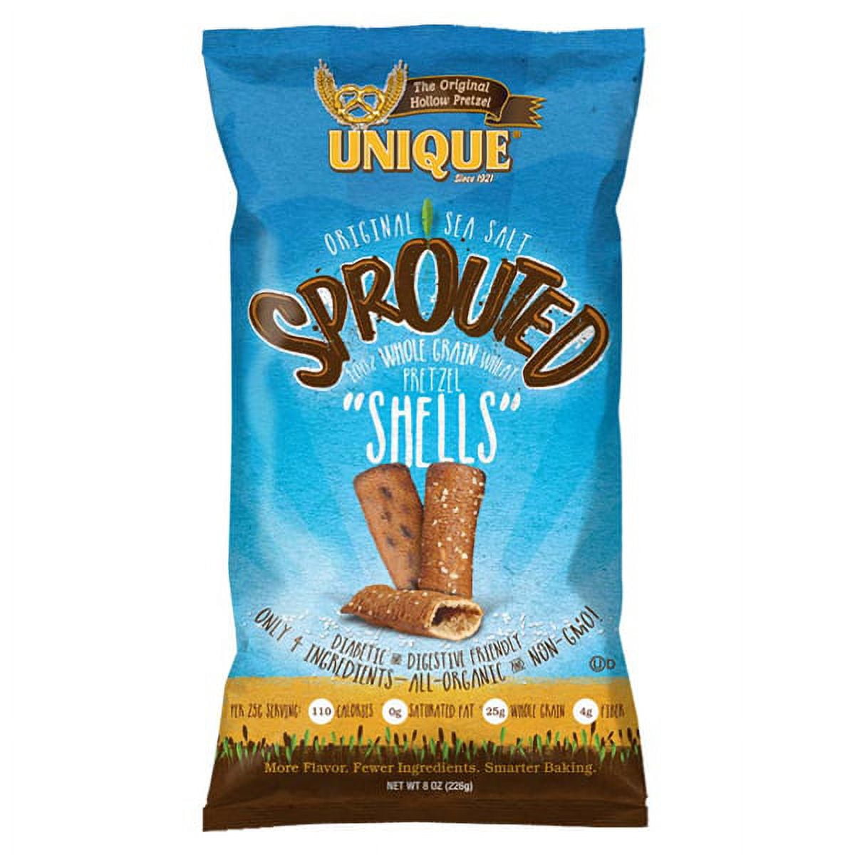 Unique Sprouted Shells Pretzel 8 oz Bags - Pack of 12 - Walmart.com