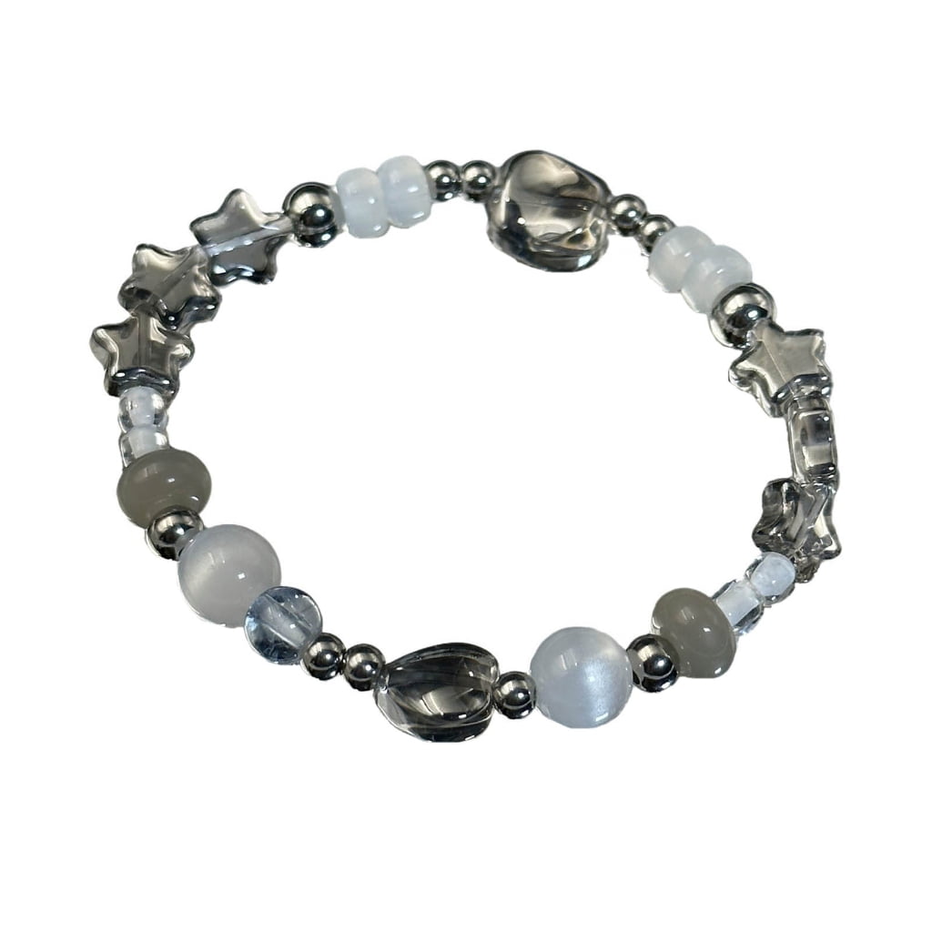 Unique Star Beaded Bracelet Harajuku Crystal Star Pentagrams Bead ...