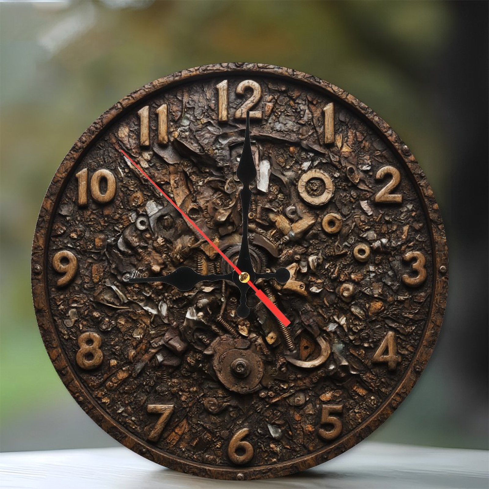 Unique Steampunk Style Wall Clock Vintage Metal Art Decor 10-Inch ...