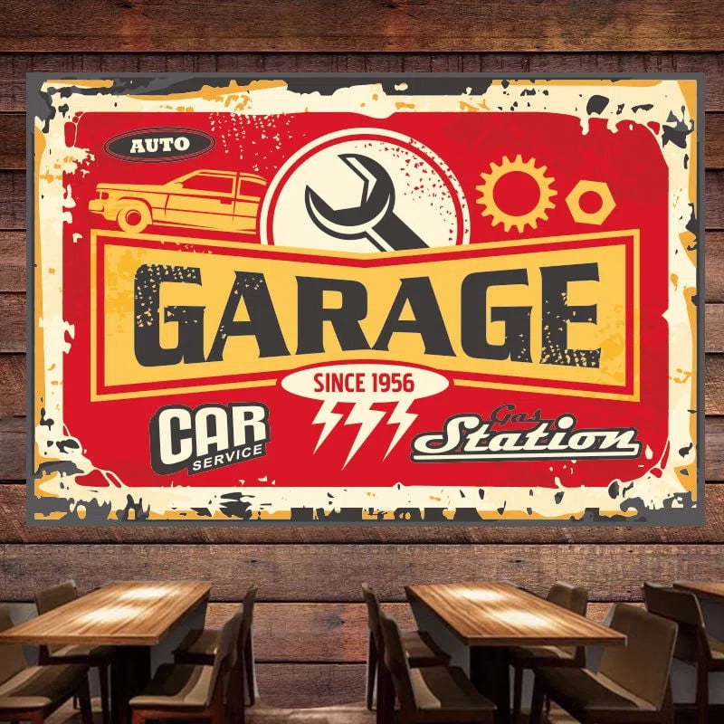 Unique and Stylish CAR SERVICE & REPAIR Wall Art Tapestry - 38" x 57 ...